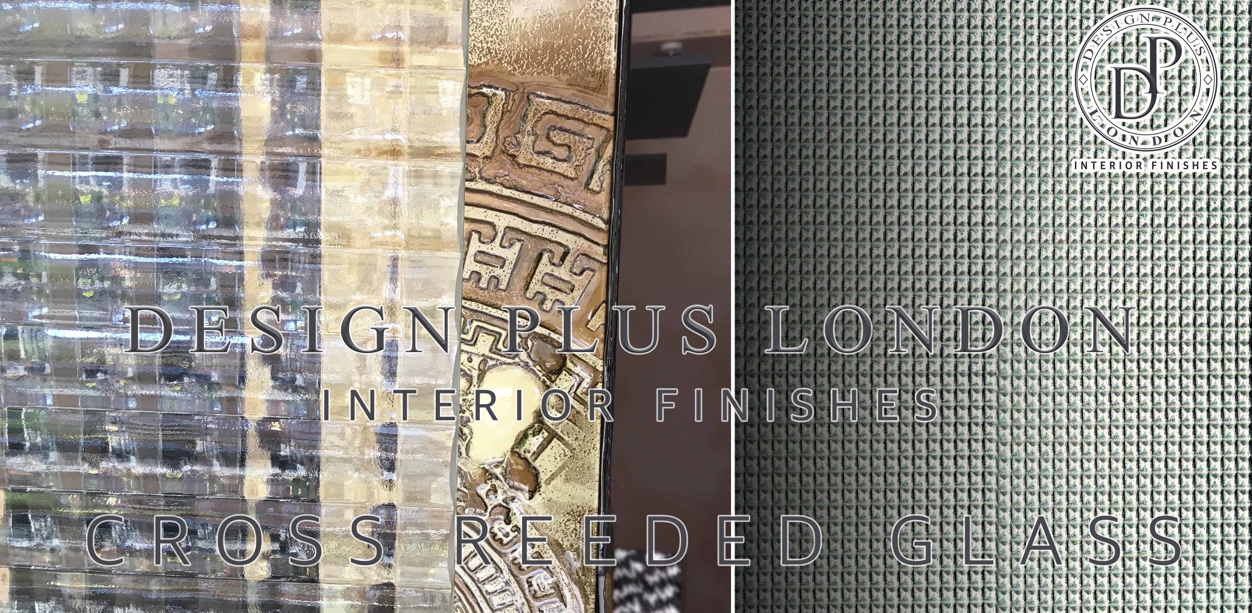 Cross Reeded Criss Cross Glass UK - Design Plus London