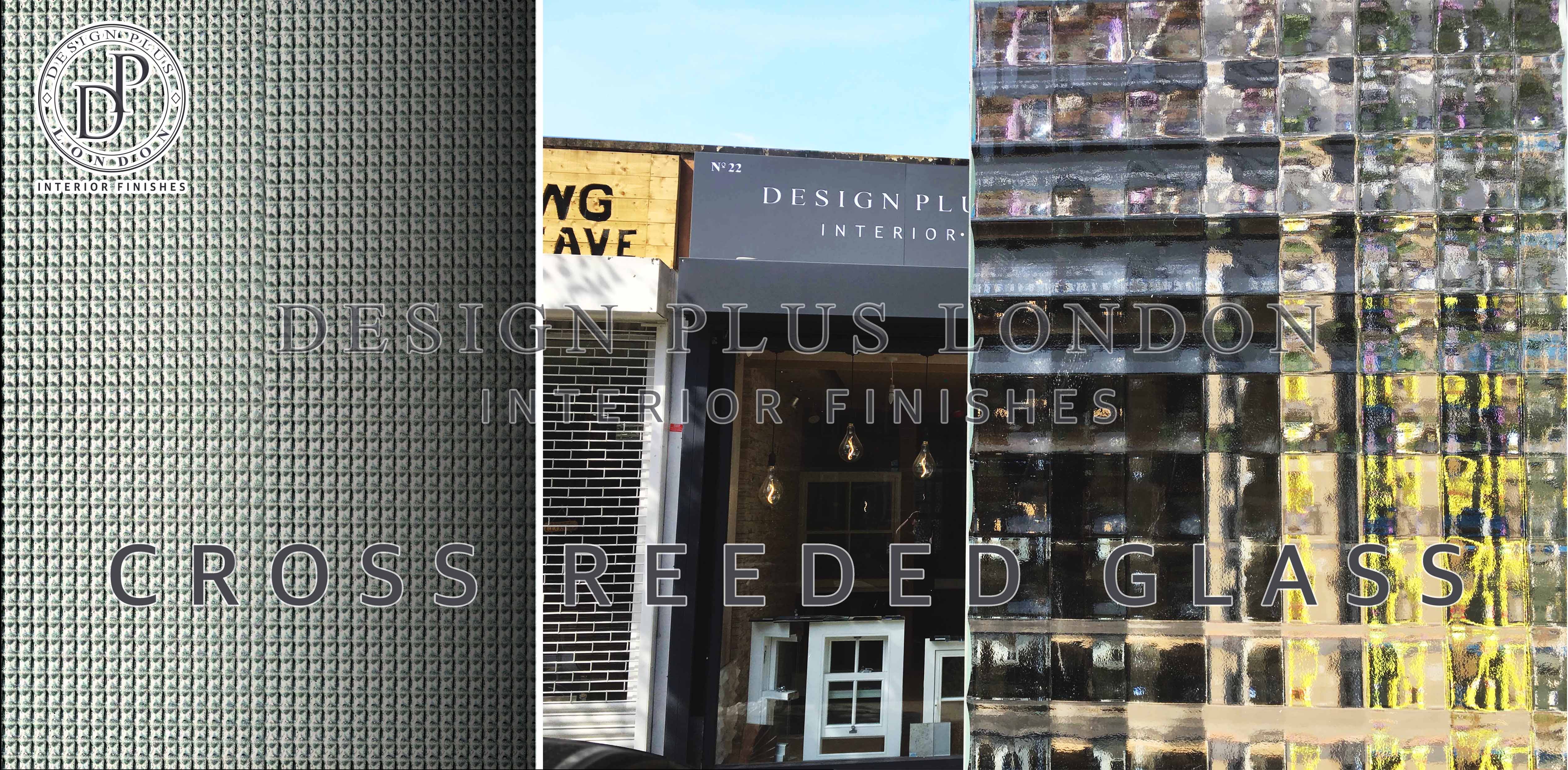 Cross Reeded Criss Cross Glass UK - Design Plus London