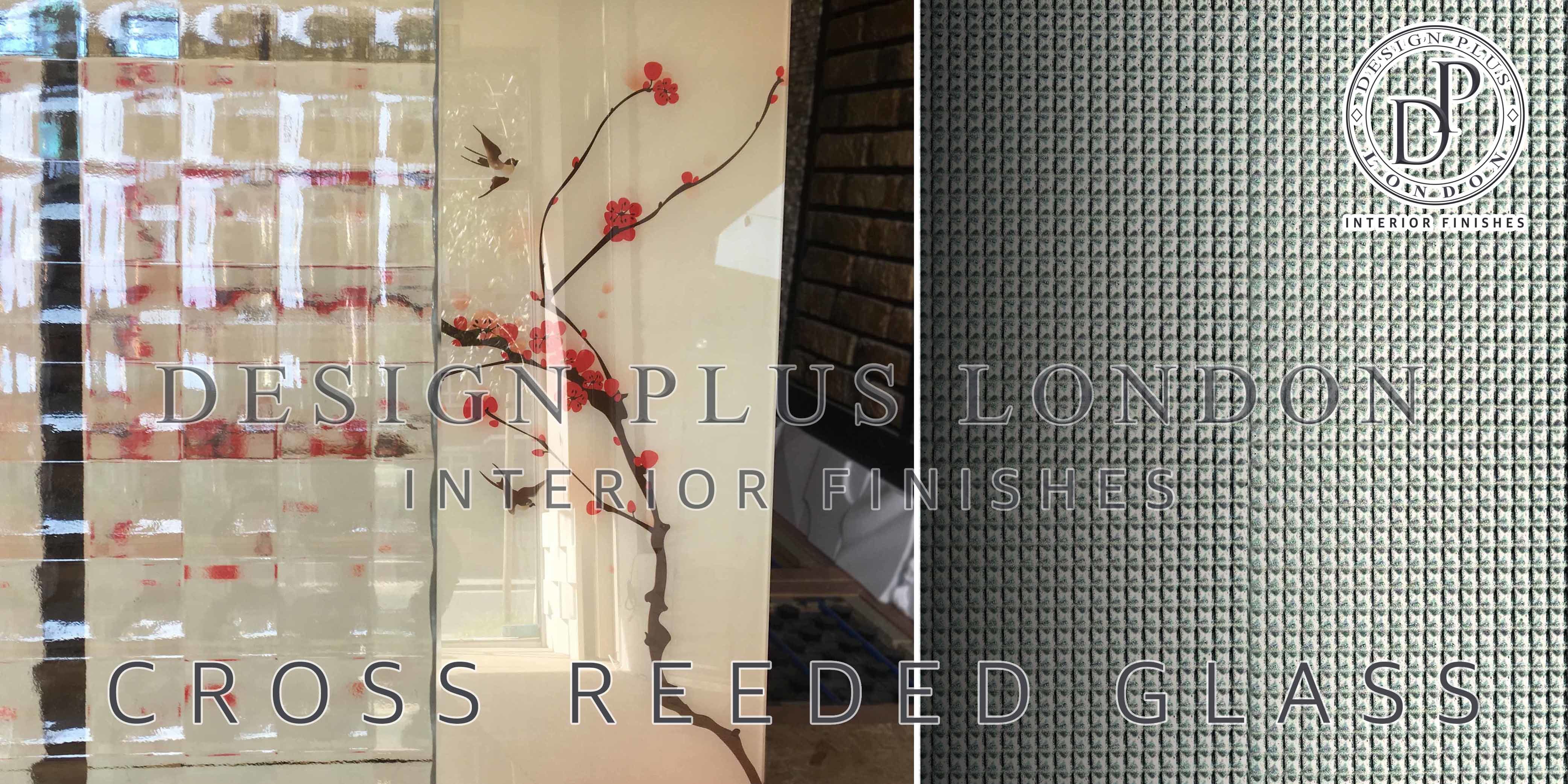 Cross Reeded Criss Cross Glass UK - Design Plus London